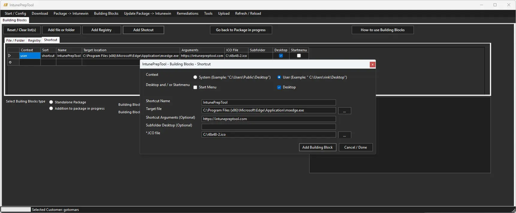 IntunePrepTool - Building Blocks Update -MSI, EXE, Intunewin