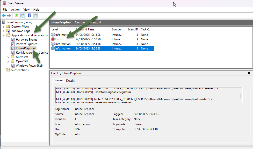 Package MSI - Example Foxit Reader + Language MST - IntunePrepTool.com