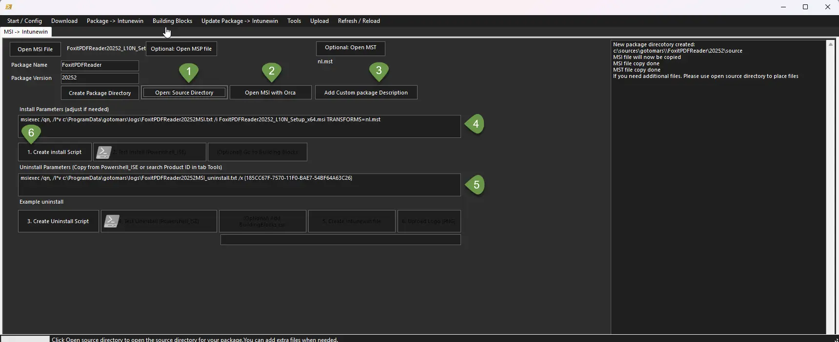 Package MSI - Example Foxit Reader + Language MST - IntunePrepTool.com